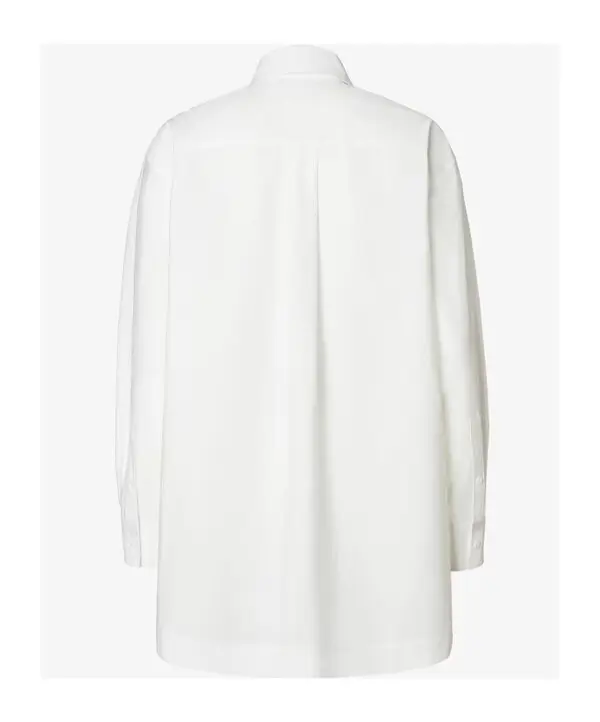 Fendi Long Sleeve Shirt With Venetian Stripe Detail - White