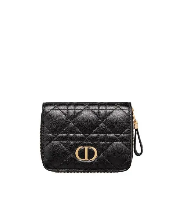 Dior Caro Compact Zipped Wallet