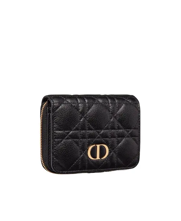 Dior Caro Compact Zipped Wallet