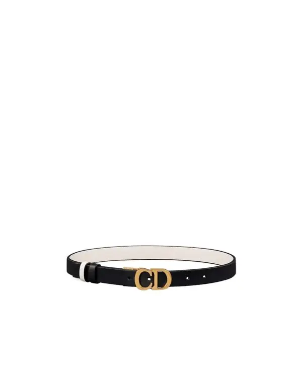 Dior Reversible Saddle Belt - Black
