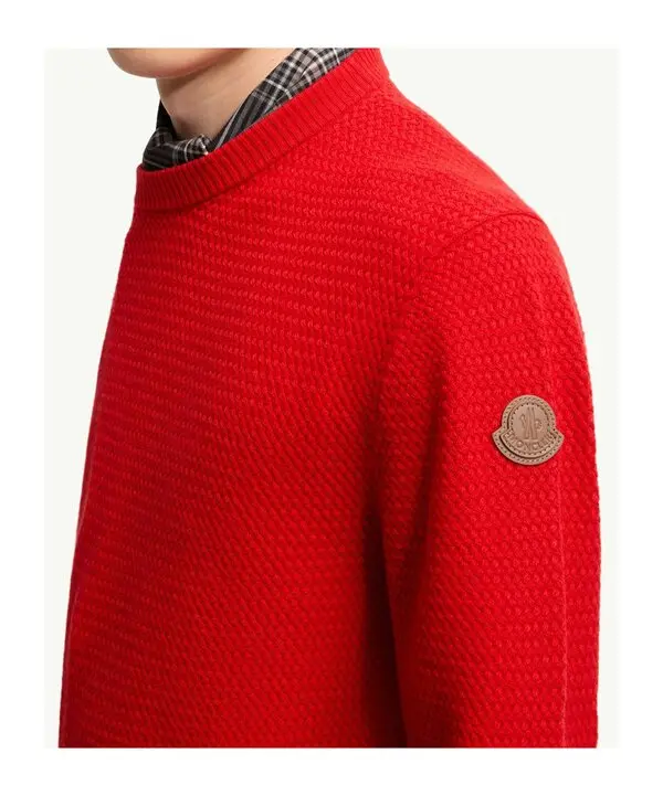 Moncler Textured Cashmere Wool Sweater