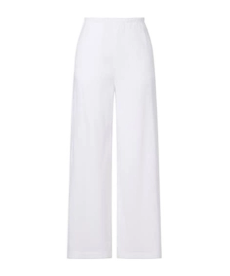 Max Mara Destino Linen-blend Wide-leg Pants - White