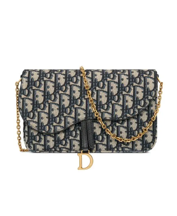 Dior Saddle Pouch With Chain
