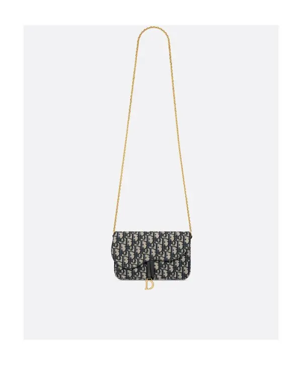 Dior Saddle Pouch With Chain