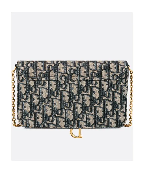 Dior Saddle Pouch With Chain