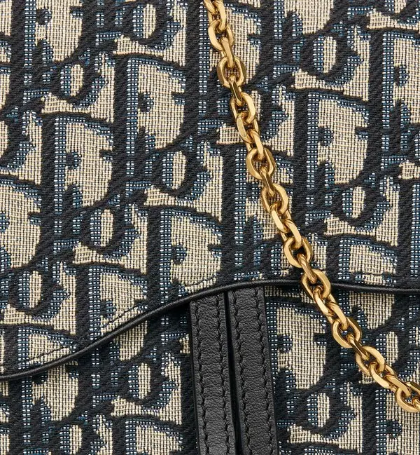 Dior Saddle Pouch With Chain