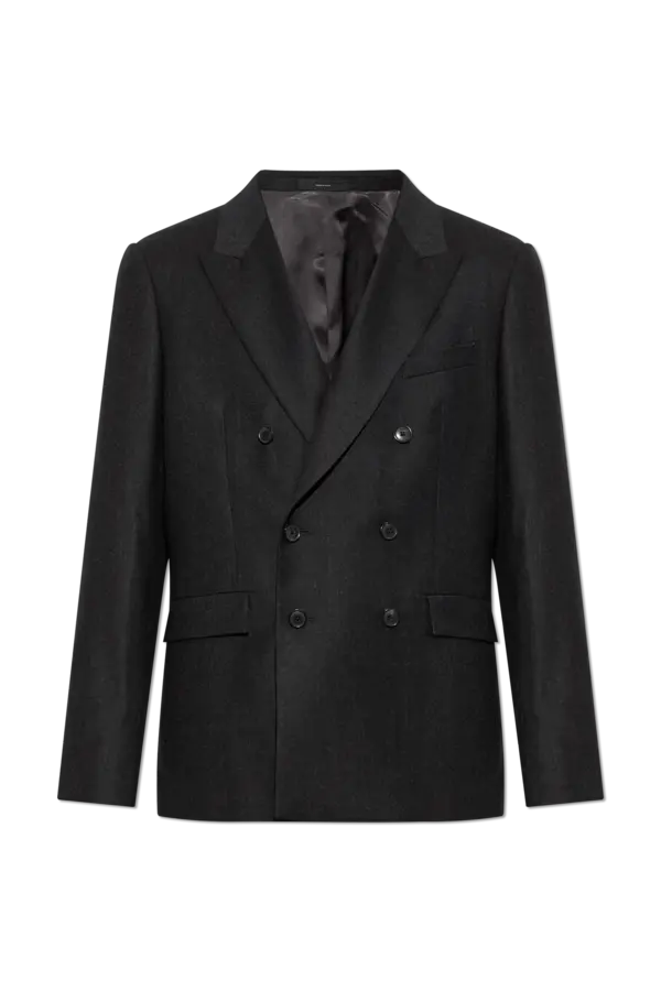 Paul Smith Wool Blazer With Double Vent - Grey
