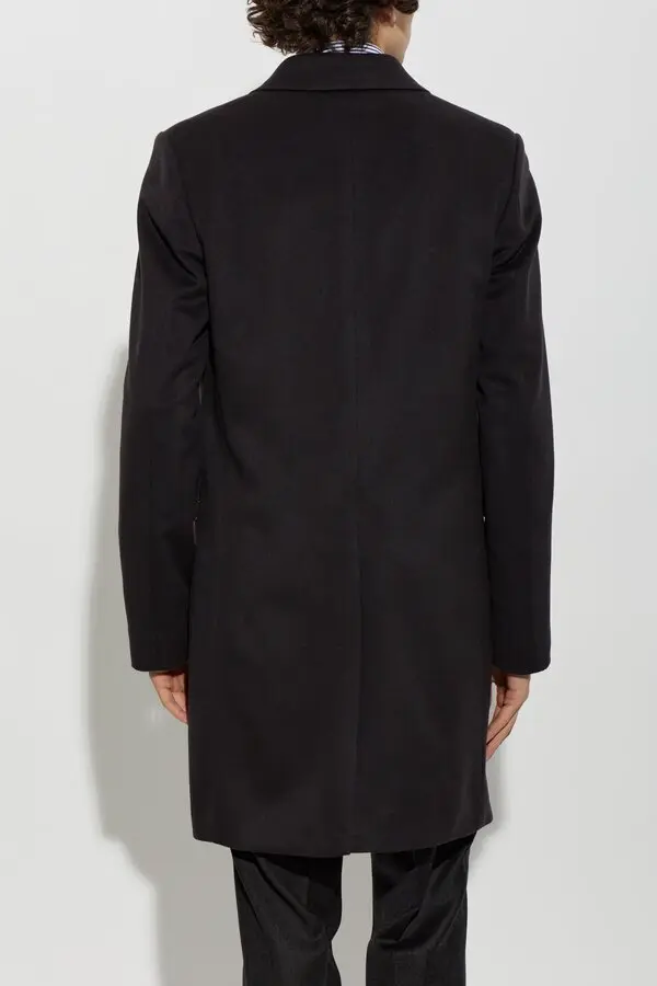 Paul Smith Wool Blend Coat With Single Vent
