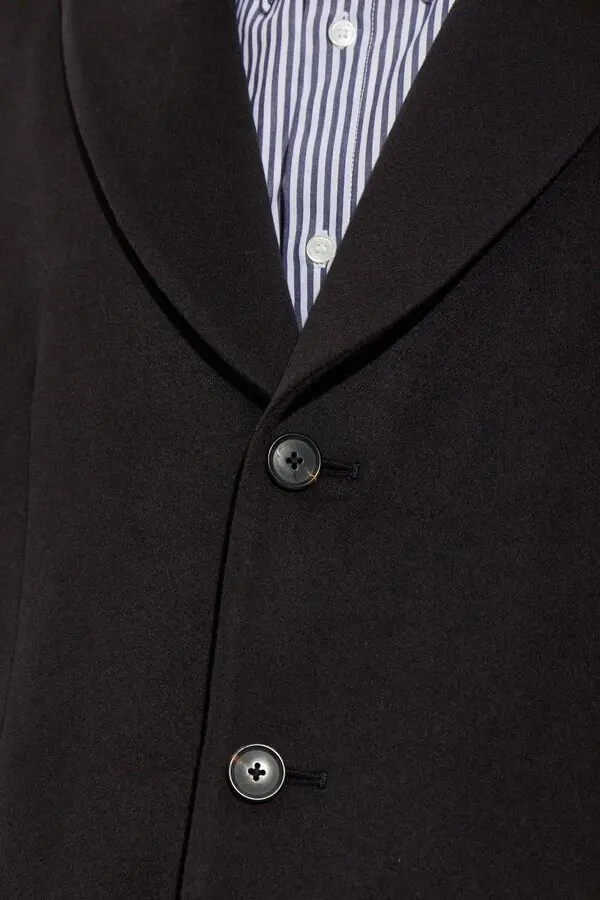 Paul Smith Wool Blend Coat With Single Vent