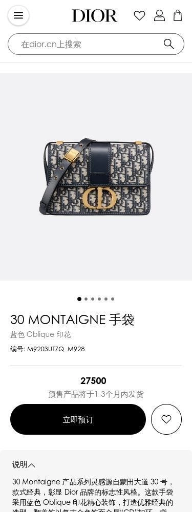 Dior 30 Montaigne Bag