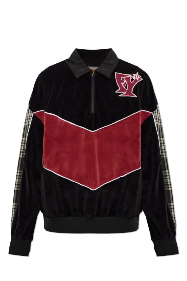 PDF Velour Polo Sweatshirt