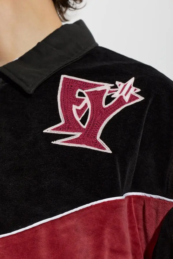 PDF Velour Polo Sweatshirt