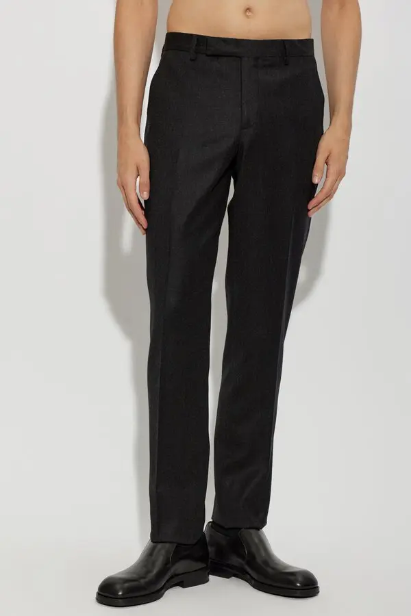 Paul Smith Wool And Cashmere Blend Pleat-front Trousers