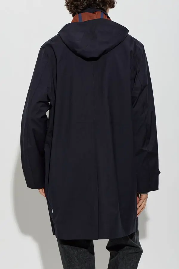 Paul Smith Wool Coat With Detachable Hood