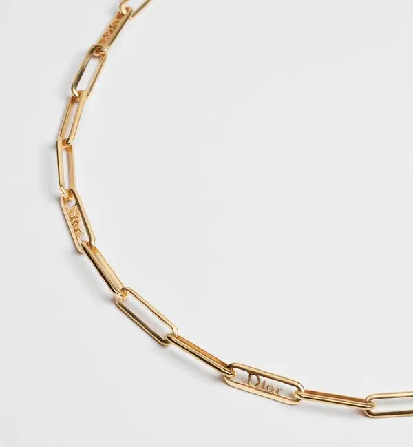 Dior Link Necklace With Logo Detail