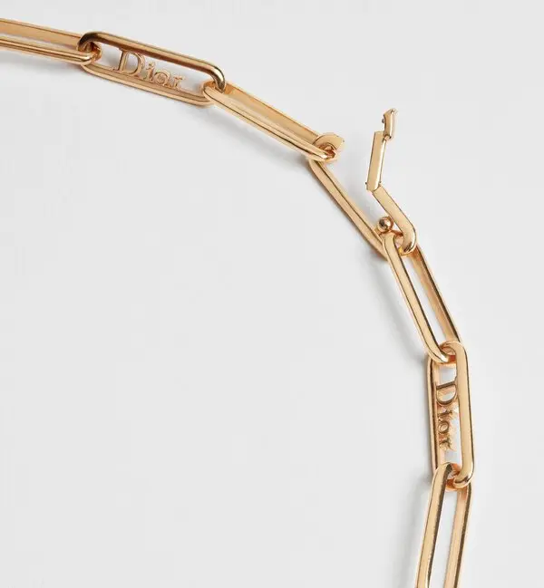 Dior Link Necklace With Logo Detail