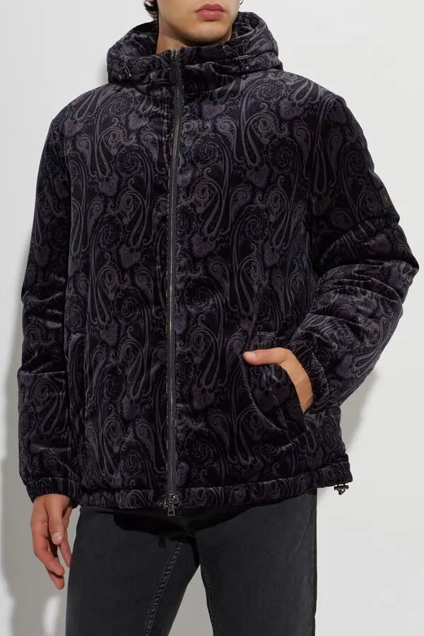 Etro Oversized Velour Paisley Jacket