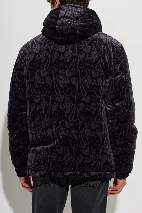Etro Oversized Velour Paisley Jacket