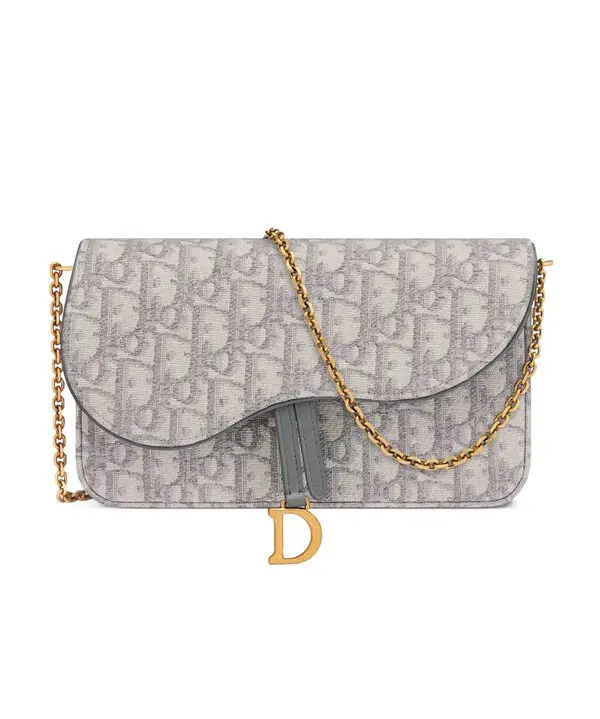 Dior Saddle Pouch With Chain