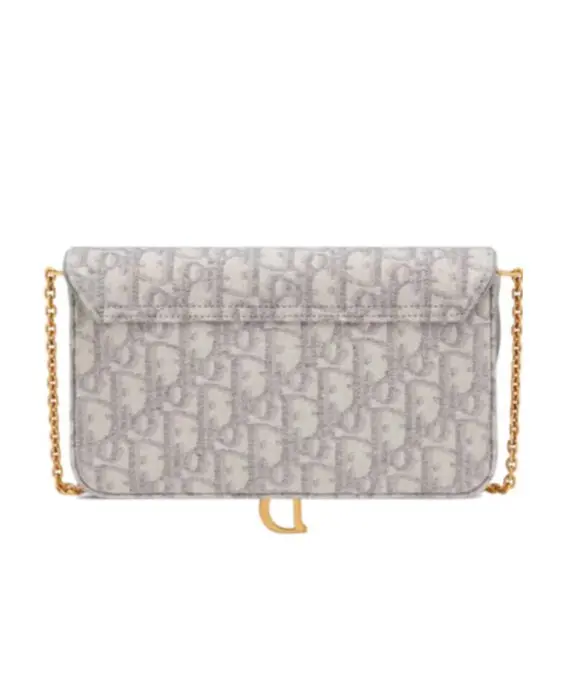 Dior Saddle Pouch With Chain