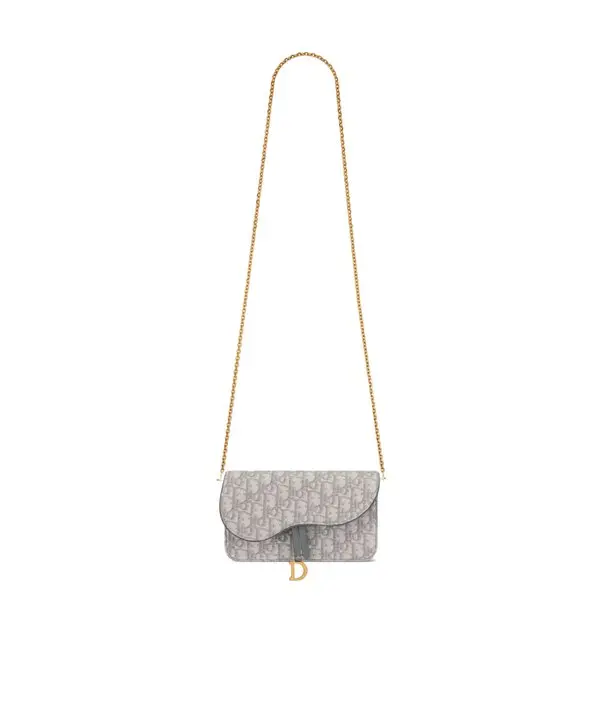 Dior Saddle Pouch With Chain