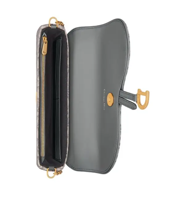 Dior Saddle Pouch With Chain