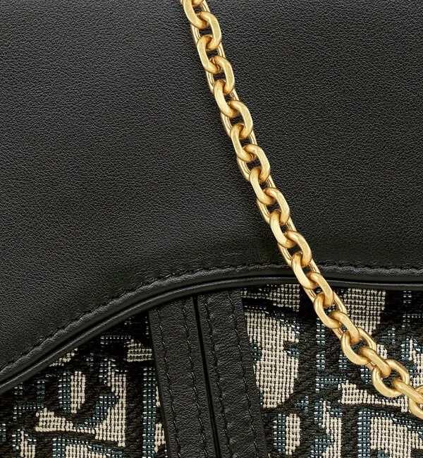 Dior Medium Saddle Pouch With Chain