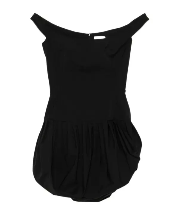Magda Butrym Off-shoulder Gathered Mini Dress