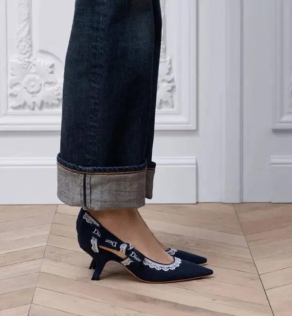 Dior J'a Pump With Lace Detail