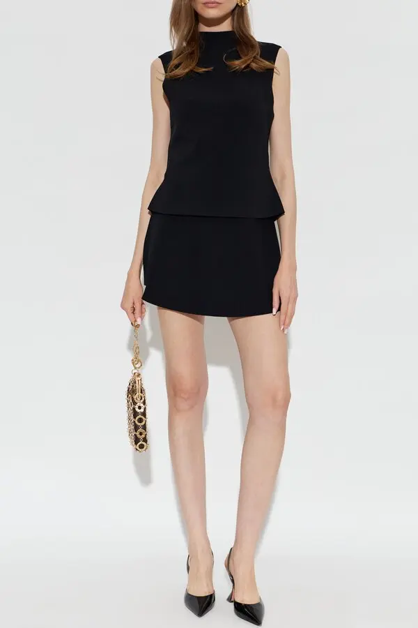 Cult Gaia Romin" High Neck Top With Back Cut-out - Black