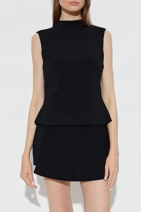 Cult Gaia Romin" High Neck Top With Back Cut-out - Black