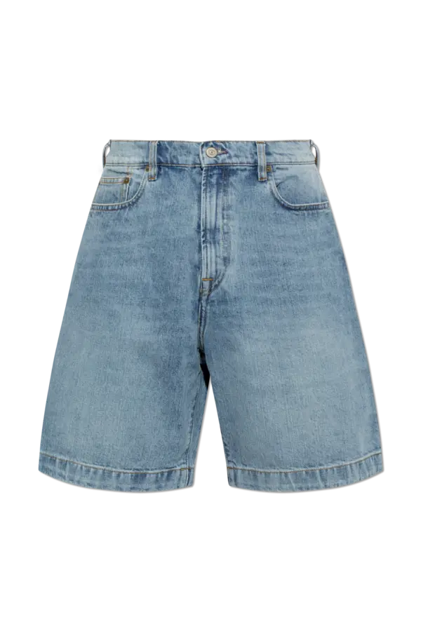 Paul Smith Straight Leg Denim Shorts - Blue