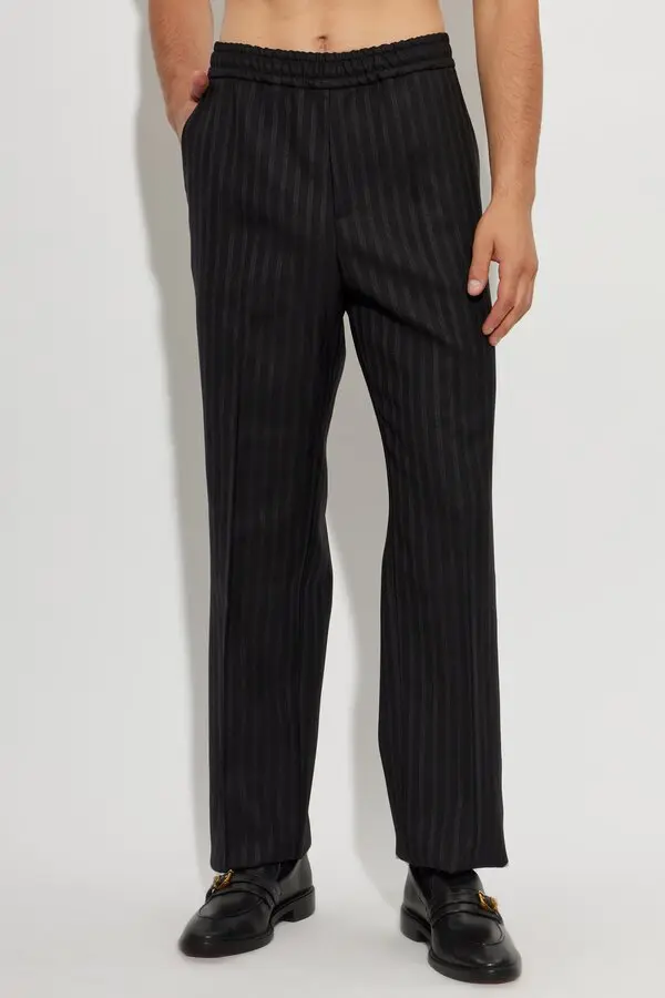 Versace Wool Pleated Trousers