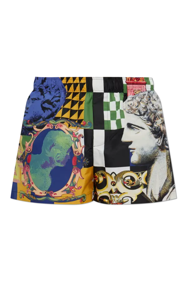 Versace Swim Shorts With Print - Multicolour