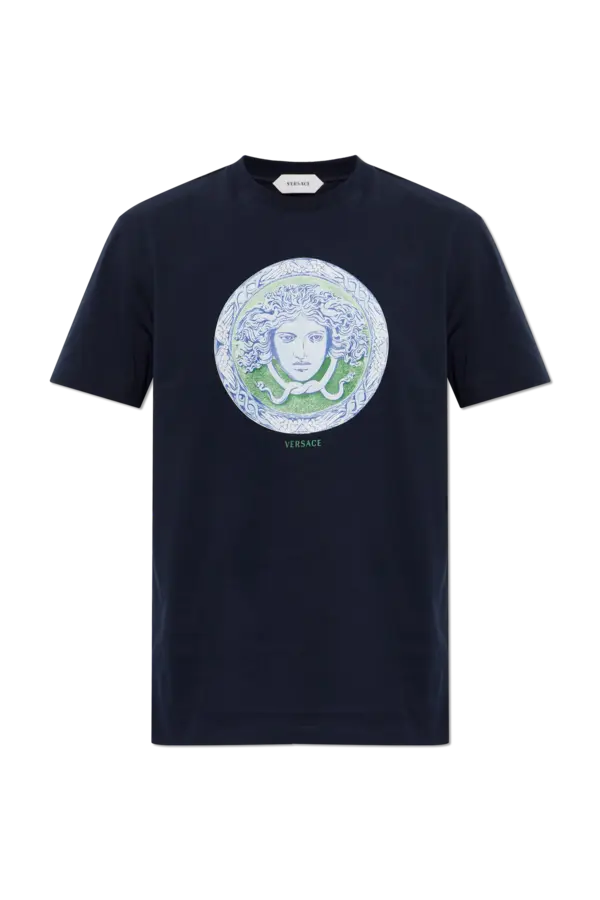 Versace Cotton T-shirt With Print