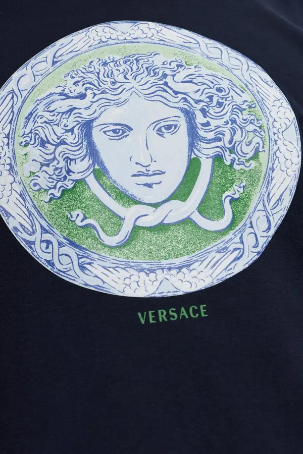 Versace Cotton T-shirt With Print