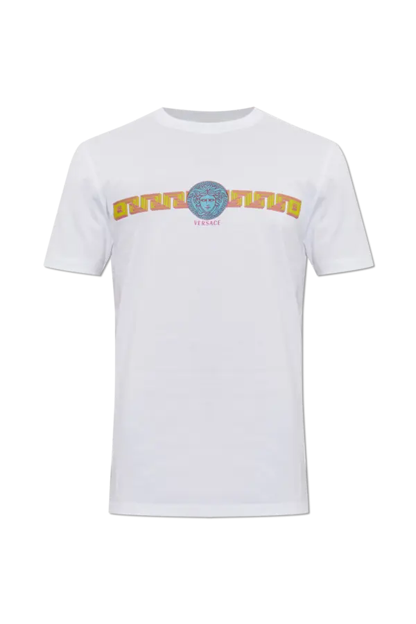 Versace Cotton T-shirt With Print