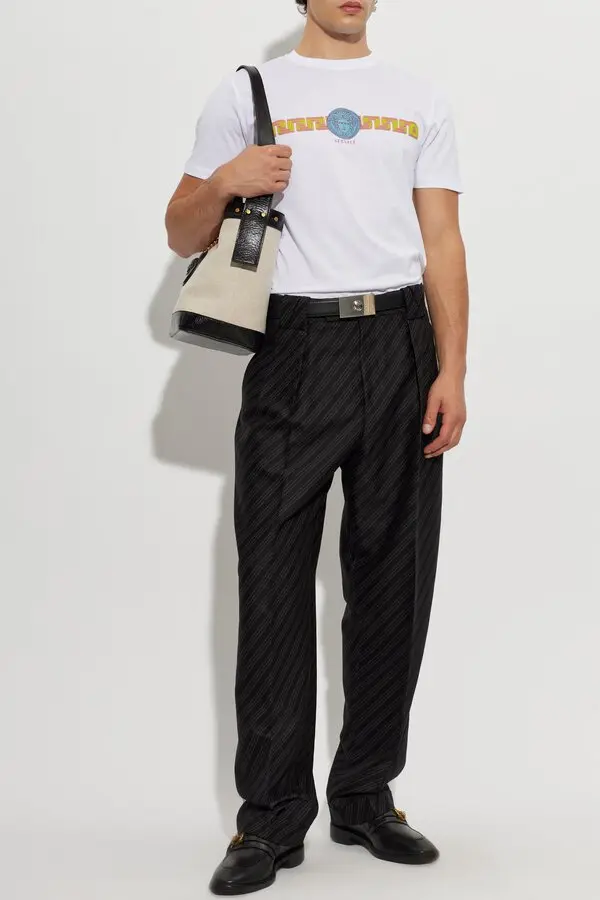 Versace Cotton T-shirt With Print