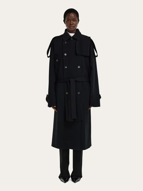 FERRAGAMO Double Breasted Overcoat