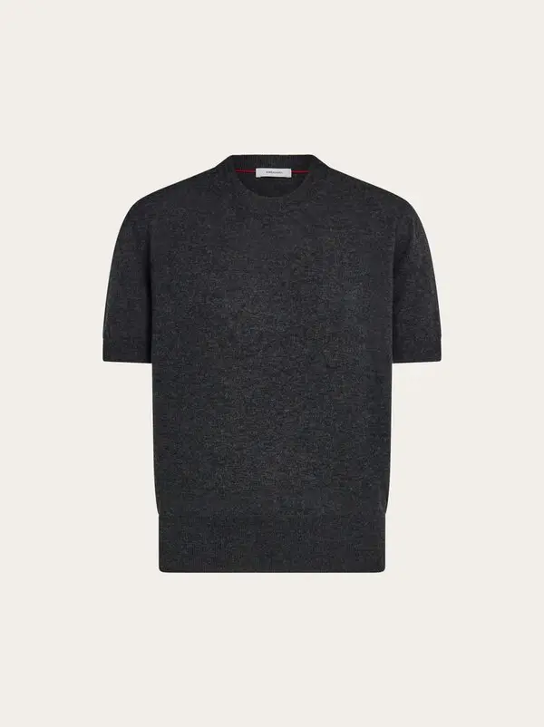 FERRAGAMO Pure Wool Top With Gancini Detail