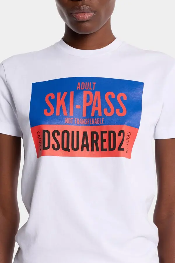 Dsquared2 Ski Pass Just Right Fit T-shirt - White