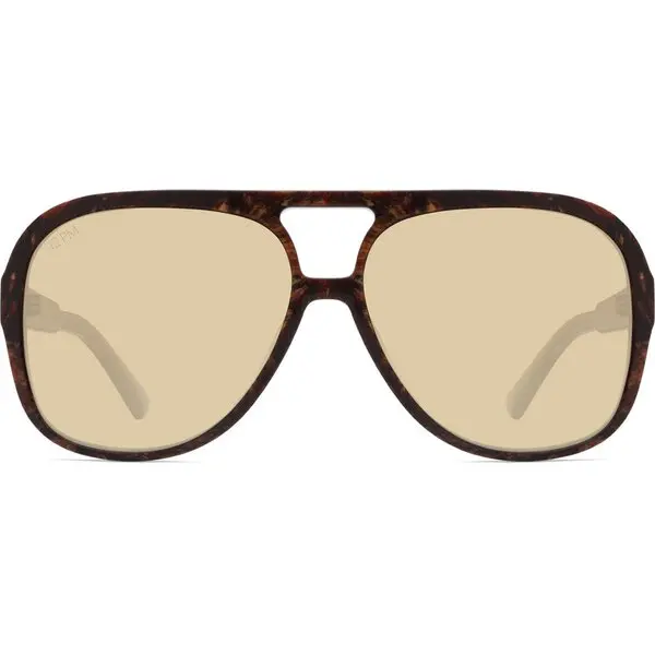 12PM STUDIOS Copenhagen Aviator Sunglasses - Demi/nude