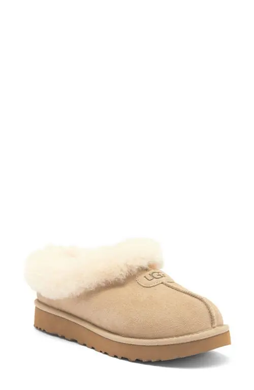 UGG Tazzette Genuine Shearling Collar Slipper