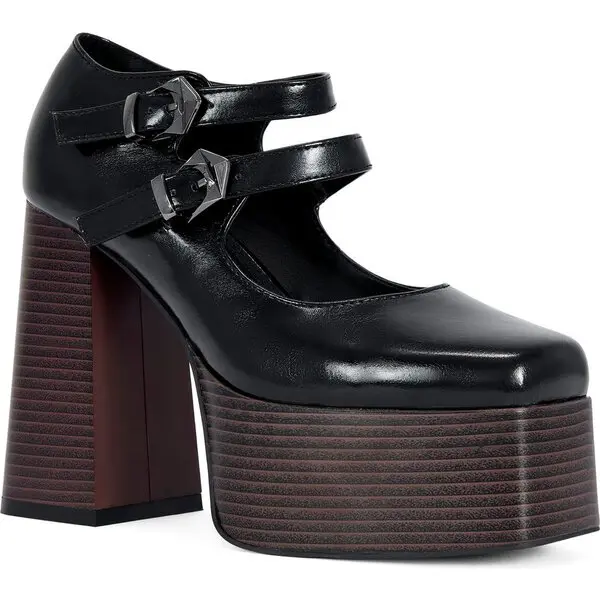 AZALEA WANG Moxie Mary Jane Platform Pump