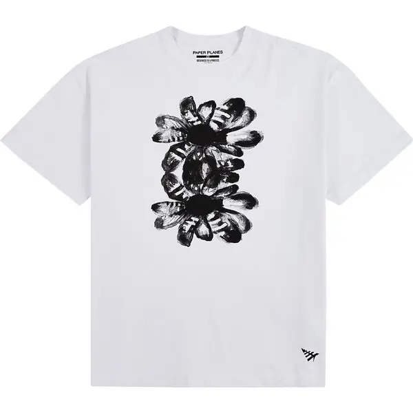 PAPER PLANES Double Flower Graphic T-shirt