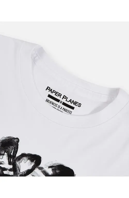 PAPER PLANES Double Flower Graphic T-shirt