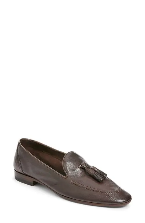 THE ROW Caden Leather Loafer - Deep Brown