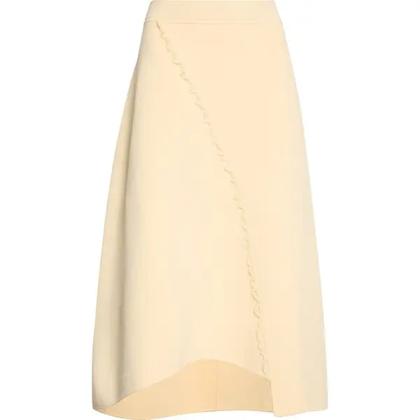 ASHLYN Felix Asymmetric Ruffle Trim Skirt