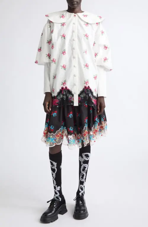 CHOPOVA LOWENA Sasha Carabiner Broderie Skirt