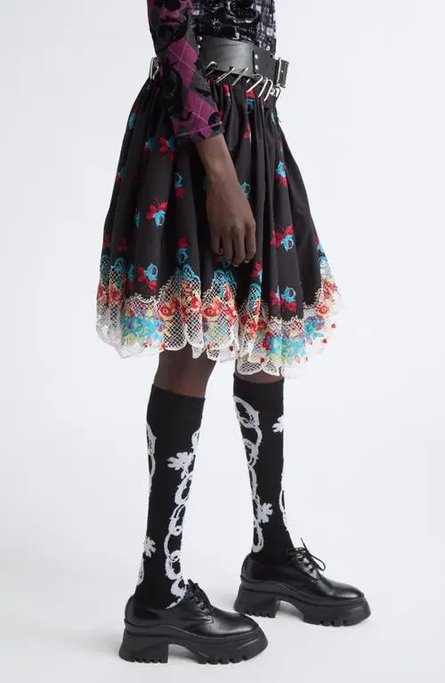 CHOPOVA LOWENA Sasha Carabiner Broderie Skirt